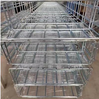 China Lightweight 10 Ft Wire Mesh Basket Cable Tray 2-24 In for sale