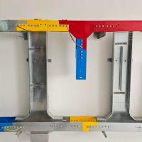 China 450mm Aluminum Cable Trunking Perforated Cable Tray Powder Coated for sale