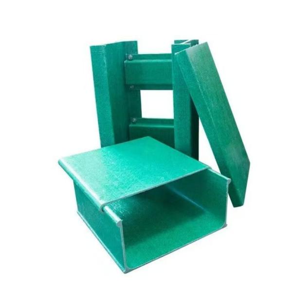 Quality Flame Retardant 400 X 100mm Fibreglass Cable Ladder For Power Station for sale