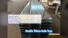 150mm GI Perforated Cable Tray Durable Corrosion Protection