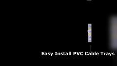 Lightweight PVC Cable Tray Easy Installation