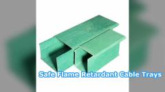 Flame-retardant and insulating fiberglass cable trays available in multiple sizes