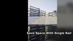 Single Rail Aluminum Cable Tray Space Saving Solution