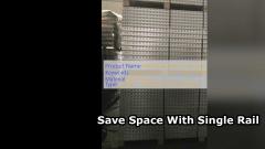 Single Rail Aluminum Cable Tray Space Saving Solution