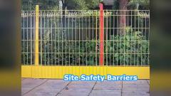 temporary edge protection barriers for build
