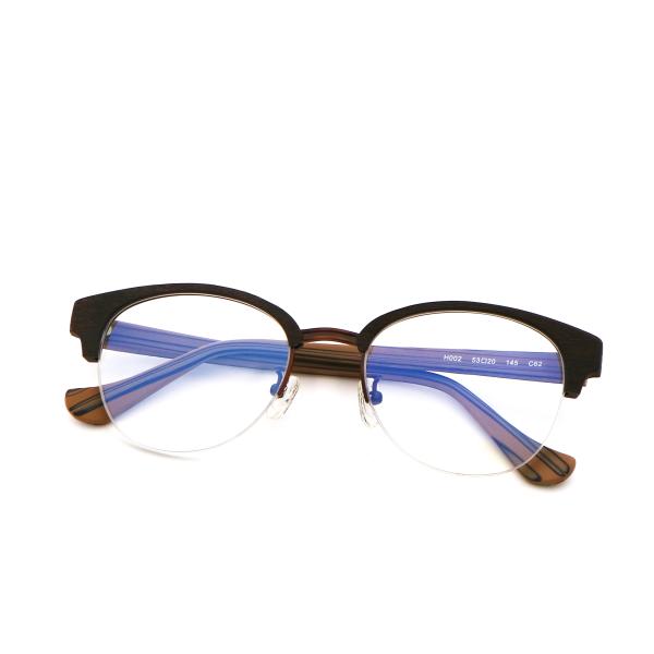 Quality Handmade Retro Wood Grain Acetate Optical Glasses Frame MR H002 for sale