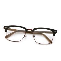 Quality Unisex Full-rim Wood Grain Acetate Optical Glasses Frame MR H004B for sale