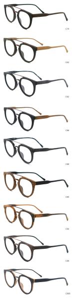 Quality Latest Styles Wood Copy Acetate Retro Optical Glasses Frame MR 09 for sale