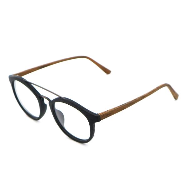 Quality Elliptic Frame Stylish Wood Copy Acetate Glasses Frame MR 098.2 for sale