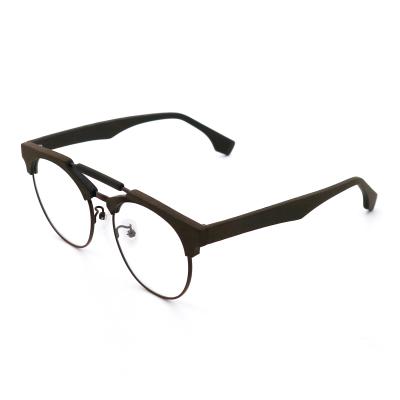 Quality Cheap And Fine Imitation Wood Acetate Optical Glasses Frame MR 0366 for sale