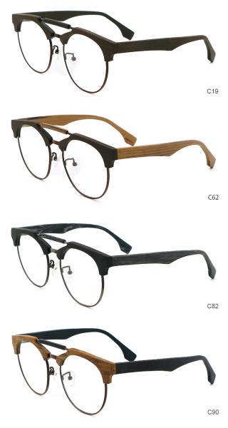 Quality Cheap And Fine Imitation Wood Acetate Optical Glasses Frame MR 0366 for sale