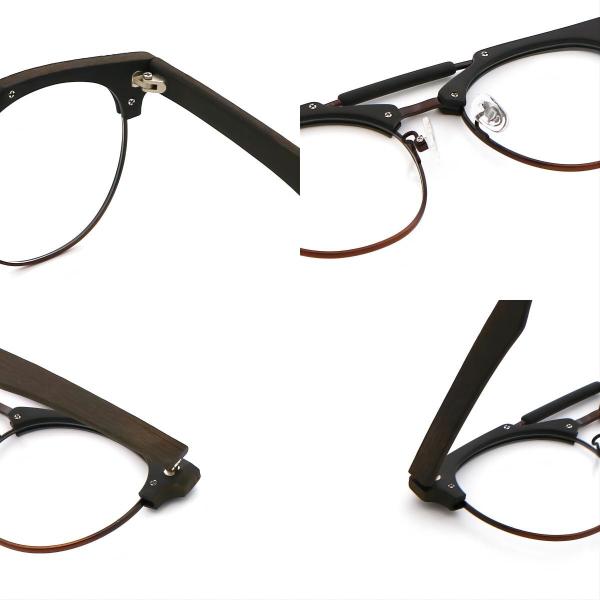Quality Cheap And Fine Imitation Wood Acetate Optical Glasses Frame MR 0366 for sale