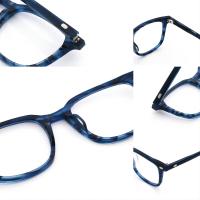China Adjustable Temple Handmade Acetate Optical Glasses Frames MR 98018 for sale