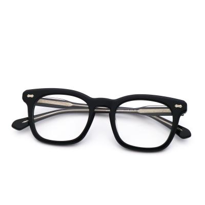 China Óculos retangulares de acetato quadrado Clássico Retro Artesanal Personalidade espessa à venda