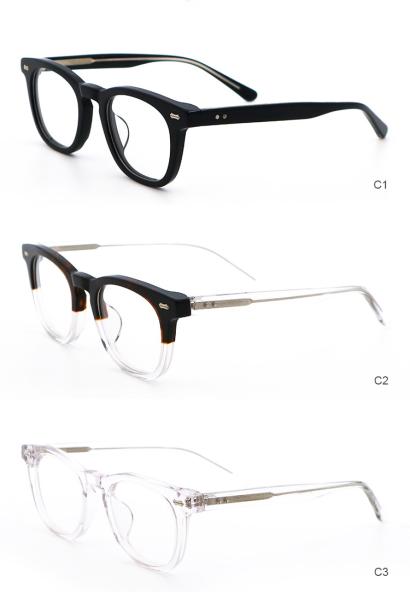 Quality Titanium Thin Thick Acetate Glasses Frames MR 98052 for sale