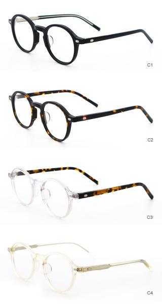 Quality Handmade Acetate Glasses Individuality Acetate Eyeglass Frame MR 98066 for sale