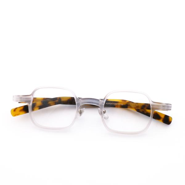 Quality Arrivals Polygons Grey Green Acetate Glasses Frame High Quality for sale