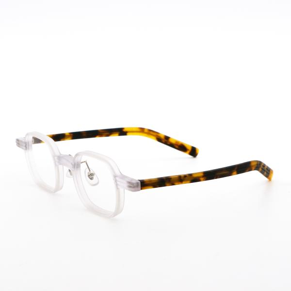 Quality Arrivals Polygons Grey Green Acetate Glasses Frame High Quality for sale