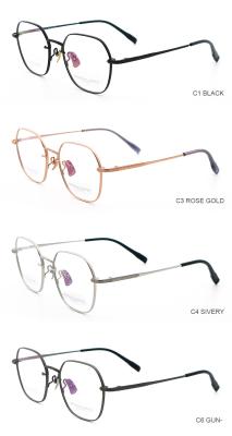 Cina Cornice di occhiali di sicurezza in titanio metallico sottile Leggero Comodo Cornice ottica in titanio puro in vendita