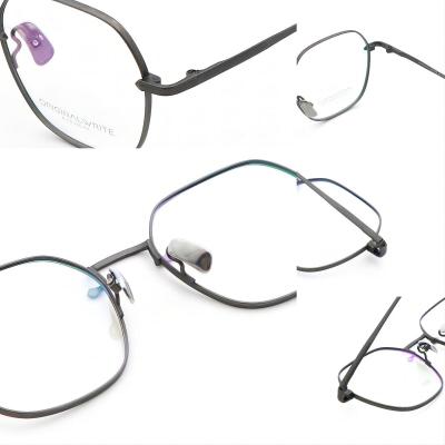 Cina Cornice di occhiali di sicurezza in titanio metallico sottile Leggero Comodo Cornice ottica in titanio puro in vendita
