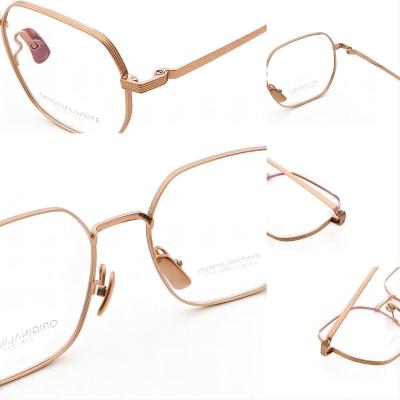 China Fashion Designer IP Plating Pure Titanium Optical Frames 88203 for sale
