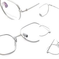 China IP Plating Adjustable Pure Titanium Glasses Frames For Women Men for sale