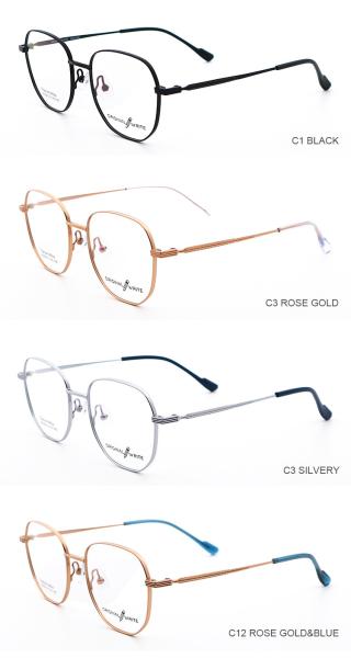 Quality Square Eyeglasses Frames Temple Adjustable β Titanium Unique 66356 for sale