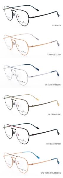 Quality IP Electroplate B Titanium Optical Eyewear Frame Glasses 66358 for sale