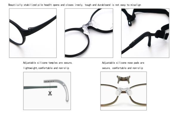 Quality Adjustable Nose Pads Kids TR And Silicone Eyeglasses Glasses LF 5521 for sale