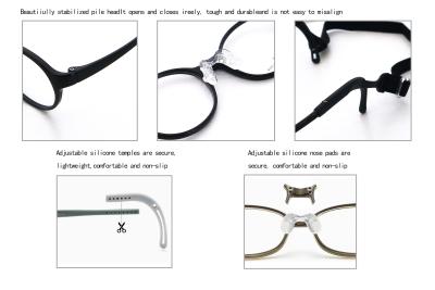 Cina Occhiali per bambini a forma ellittica e silicone LF 5522 in vendita