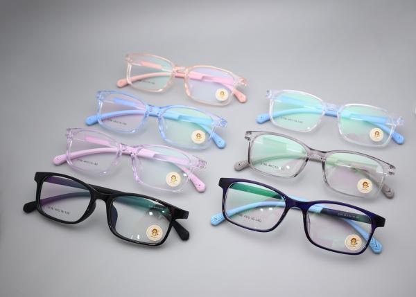 Quality Pink Sports Kids Wearing Eyeglasses TR And Silicone Frame Glasses LF 2156 for sale