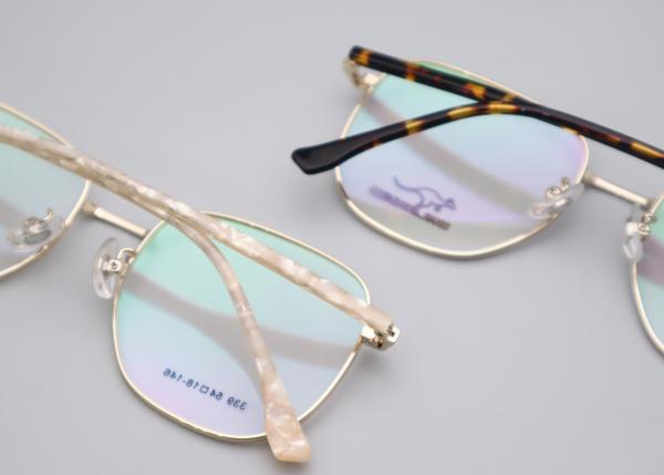 Quality Rectangle Metal Frame Glasses Modern Style Metal Glasses Framework for sale