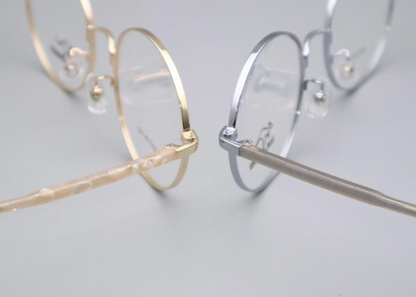 Quality Blue Lightweight Metal Frame Glasses Frames Stylish Minimalist Design 340 for sale