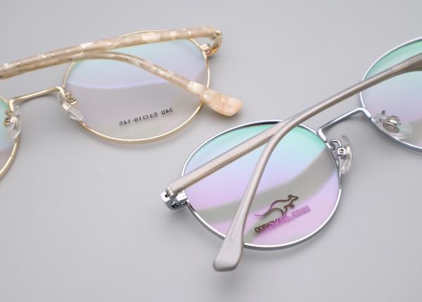 Quality Blue Lightweight Metal Frame Glasses Frames Stylish Minimalist Design 340 for sale