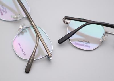 China Ultralight Sophisticated Vintage Custom Metal Eyeglass Frames Acetate Optical for sale
