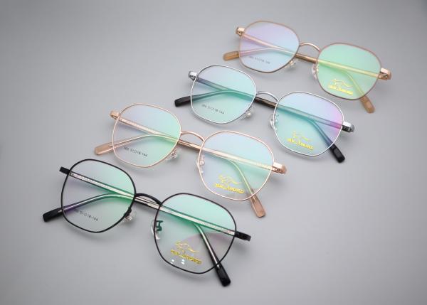 Quality Plate Legs Rectangle Shape Full Rim Metal Glasses Frame 360 for sale