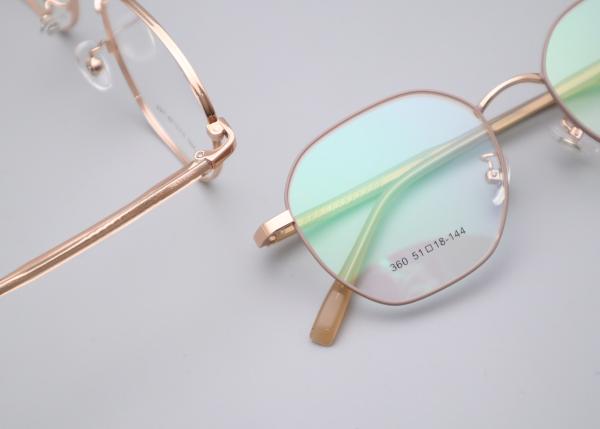 Quality Plate Legs Rectangle Shape Full Rim Metal Glasses Frame 360 for sale