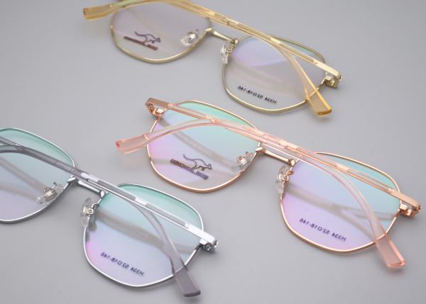 Quality Exquisite Metal Frames Unisex Full Rim Metal Eyewear Sleek Design for sale