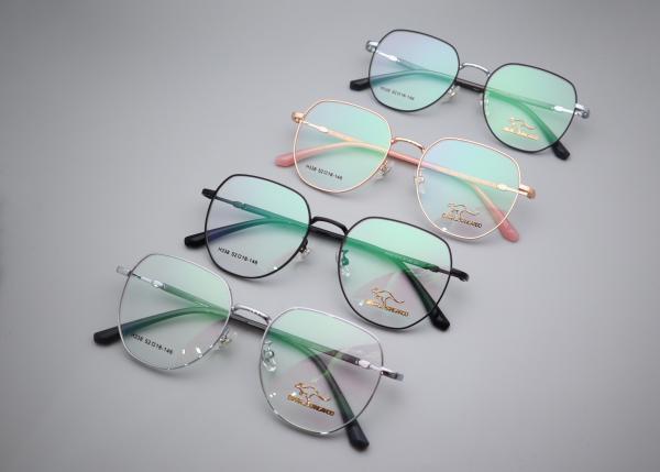 Quality Classic Retro Colorful Full Frame Metal Glasses Acetate Optical for sale