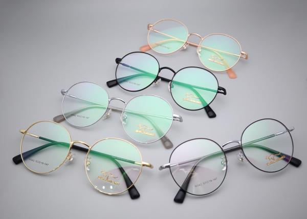 Quality Gold Full Rim Metal Eyeglasses Frame Retro Sophisticated Style H342 for sale