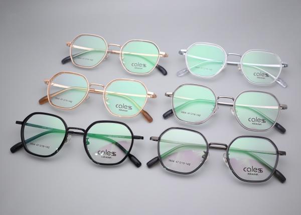 Quality Blue Black Metal Glass Frames Light Stylish Sophisticated Comfort Eyeglasses for sale