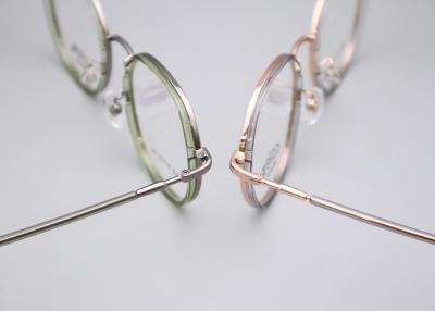 China Square Metal Frame Eyeglasses Sleek Framework With Flex Temple Length for sale