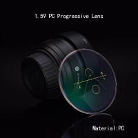 Quality Thin Impact Resistant 1.59 PC Lenses AR Coating Comfort Progressive Lenses for sale