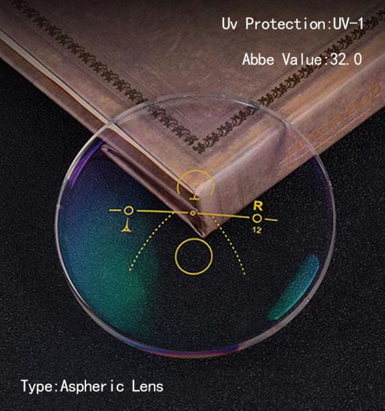 Quality Quality Lenses 1.60 Blue Cut Progressive Lenses Block Blue Ray Glasses for sale