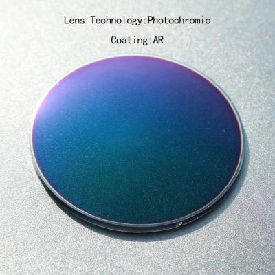 Cina 1.60 Fotocromatici Anti Blu Light AR Coating Single Vision Fotocromatici Blu Cut Lenti in vendita