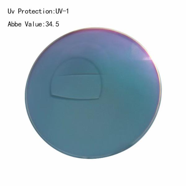 Quality Quality Lenses 1.56 Blue Cut Flat Top Bifocal Photochromic Lens for sale