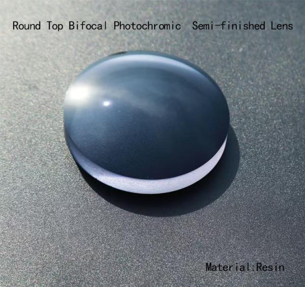 Quality Round Top Bifocal Lens Semi-finished UC/HC/HMC Photochromic Lens for sale