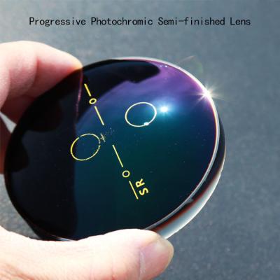 Quality Progressive Semi-finished UC/HC/HMC Photochromic Optical Lens for sale