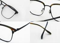 China Pure Titanium Eyeglass Frames Full Rim Glasses Adjustable Temple for sale