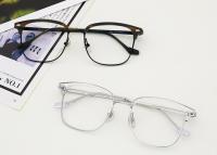 China Pure Titanium Eyeglass Frames Full Rim Glasses Adjustable Temple for sale